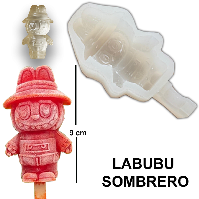 Molde de LABUBU CON SOMBRERO 90mm - MD3PCAU :: ISERIQ